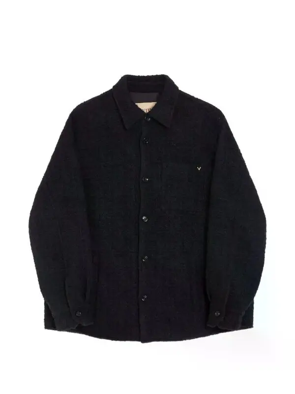 Valentino Garavani Vlogo Bouclé Jacket - Black