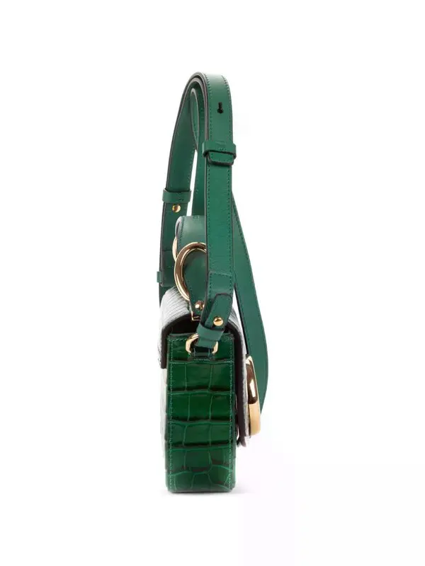 Chloé Mini C-plaque Tote Bag - Green