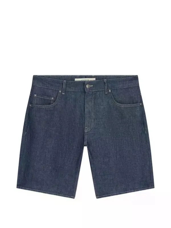 Guess Logo-patch Denim Shorts