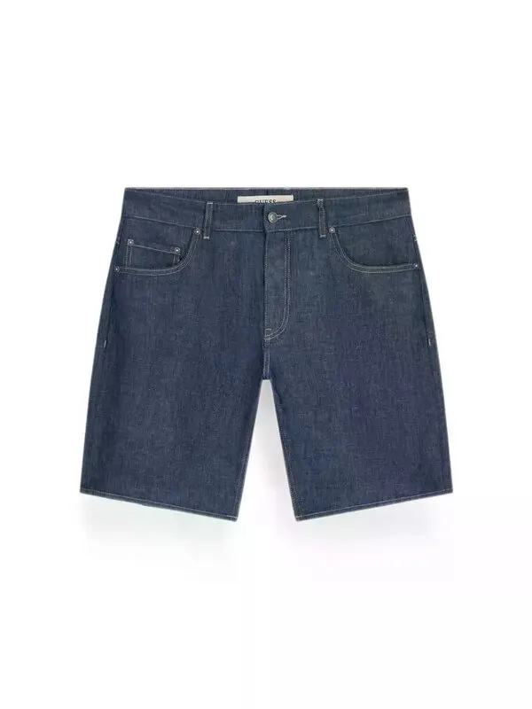 Guess Logo-patch Denim Shorts