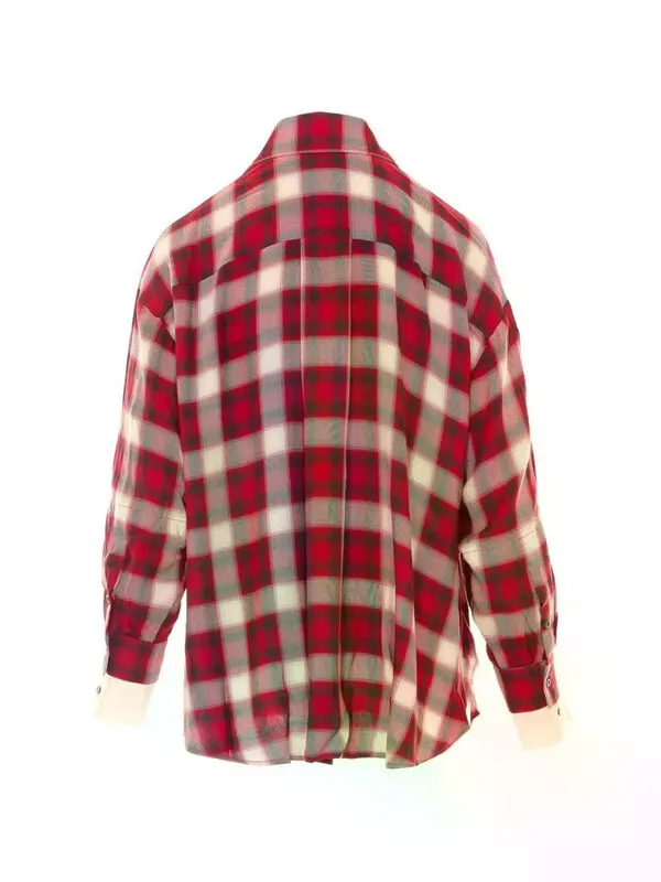Pinko Check-motif Pocket-detail Shirt