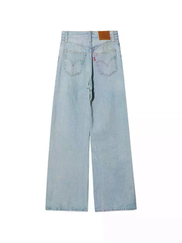 LEVI'S Ribcage Distressed Wide Leg Jeans