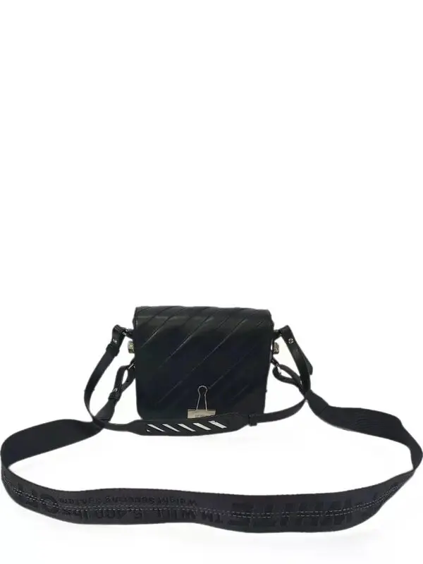 Off-White Diagonal Binder Shoulder Bag