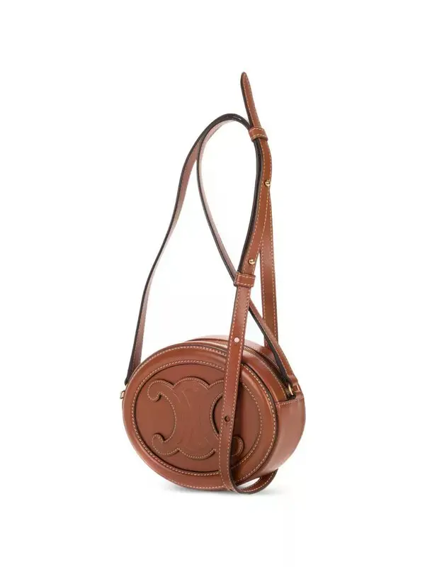Celine Triomphe Oval Cross Body Bag - Brown