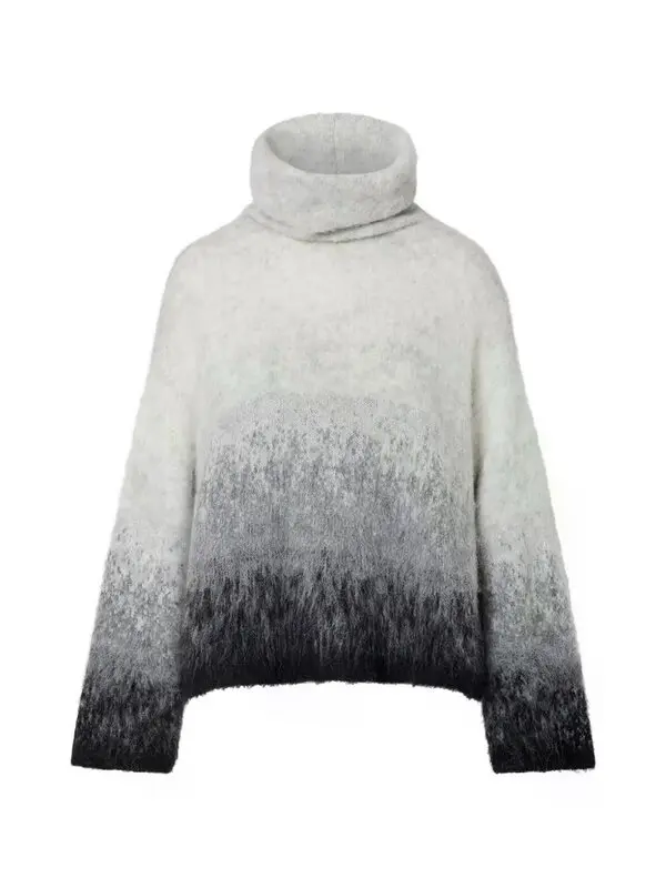 Liu Jo Ombré High-neck Sweater - White