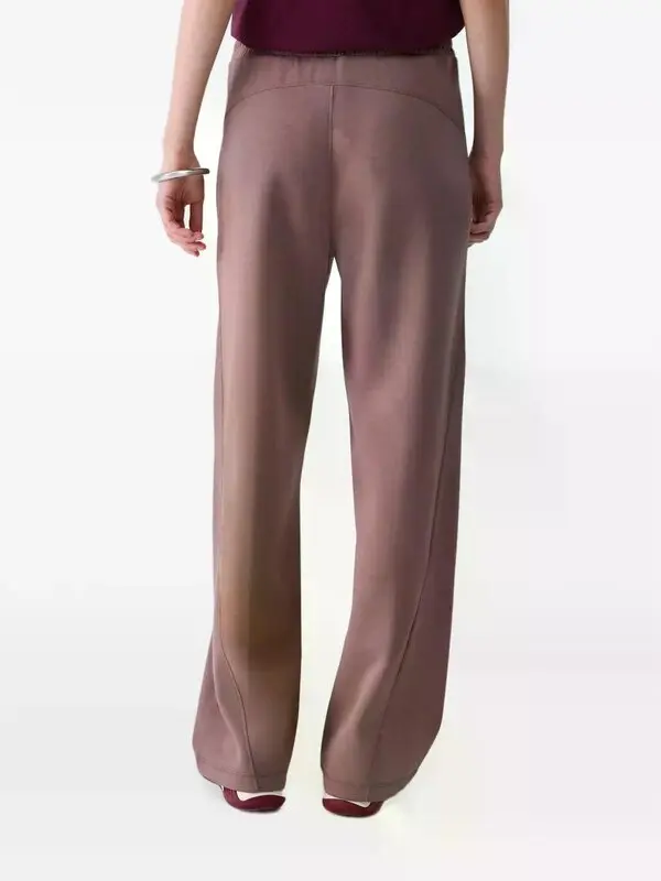 Liu Jo Pink Sequin Logo Wide Leg Track Pants