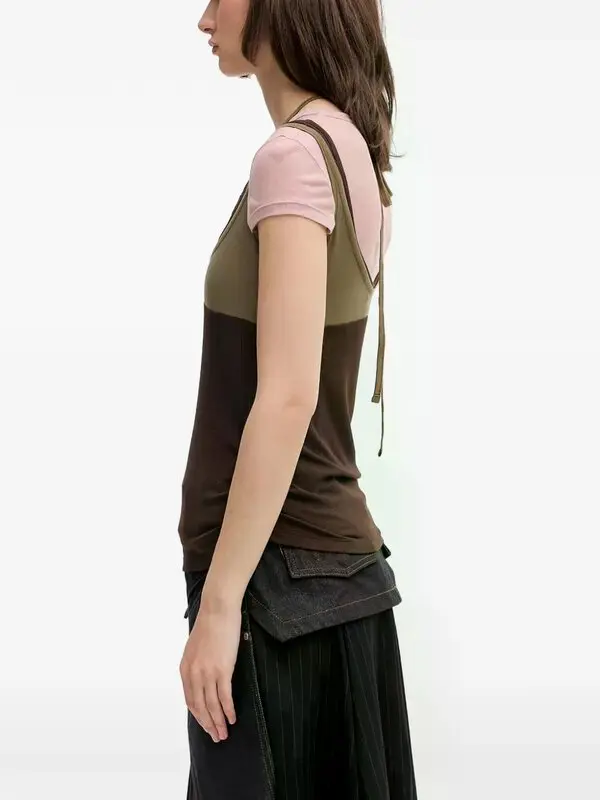 Andersson Bell Lace-trim Layered T-shirt