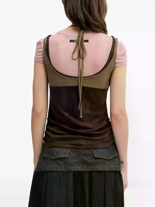 Andersson Bell Lace-trim Layered T-shirt