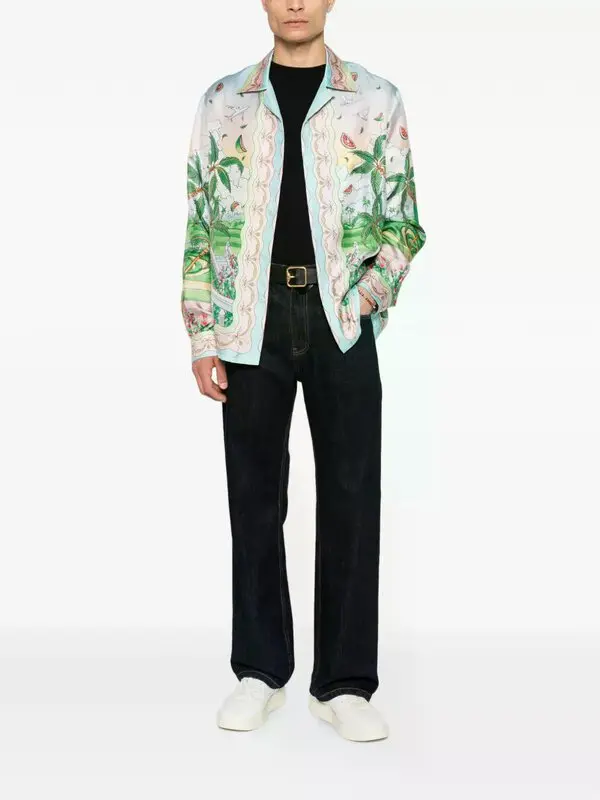 Casablanca Ladurée Tree-print Shirt
