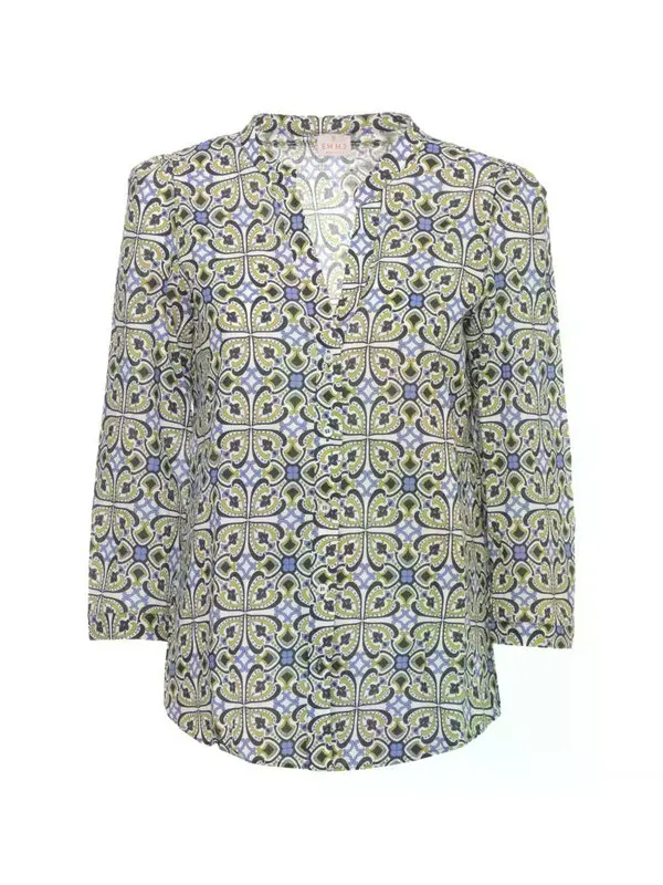 EMME V-neck Printed Shirt