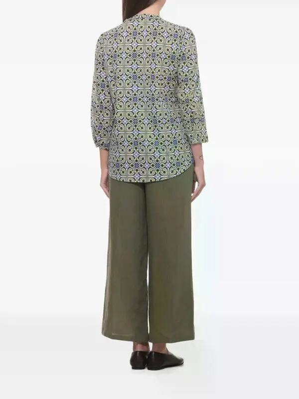EMME V-neck Printed Shirt