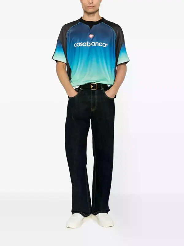 Casablanca Gradient Logo Print T-shirt