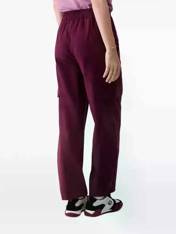 Liu Jo Wide-leg Cargo Track Pants With Detachable Rope Detail - Red