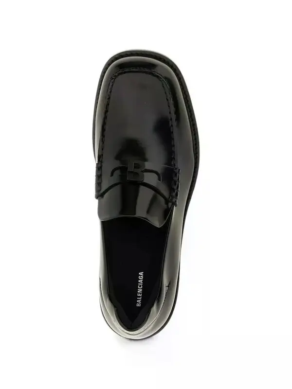 Balenciaga Shiny Calfskin Loafers