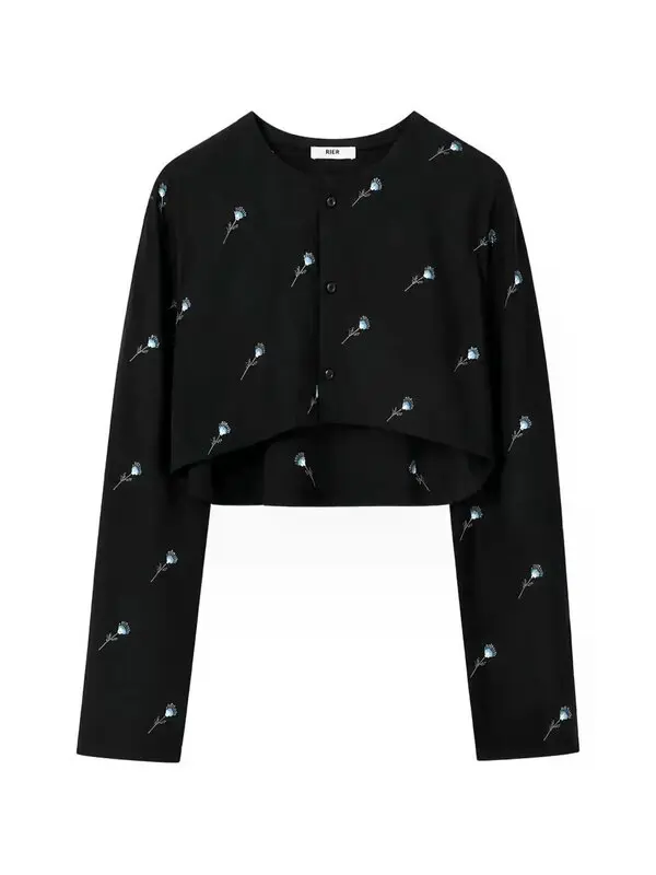 RIER Walker Floral Embroidered Shirt