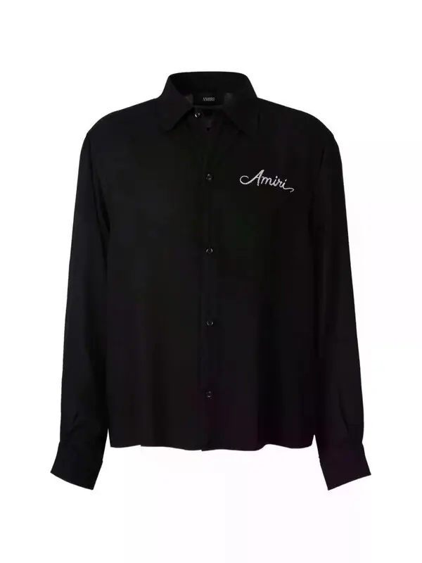 Amiri Logo-embroidered Bandana-patch Shirt