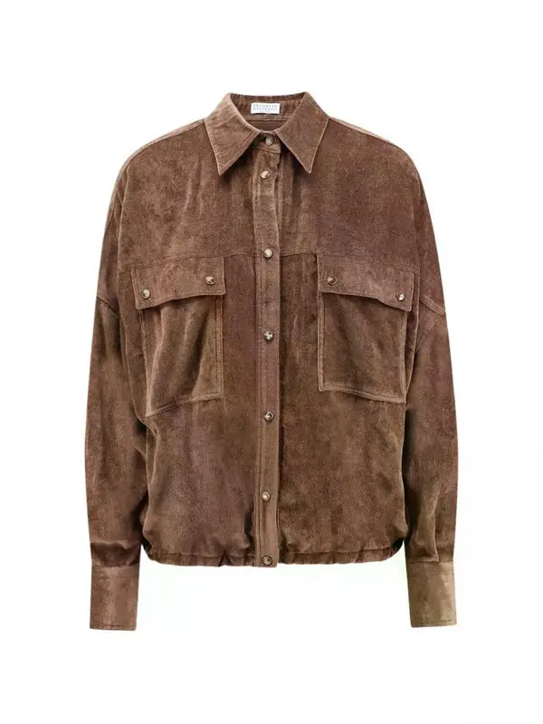 Brunello Cucinelli Corduroy Shirt - Brown