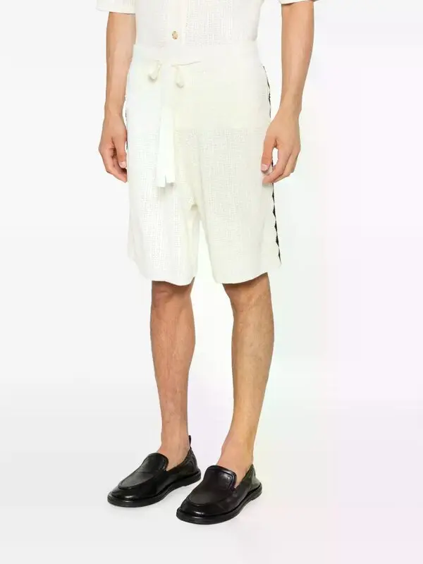 Commas Triangle-embroidered Shorts