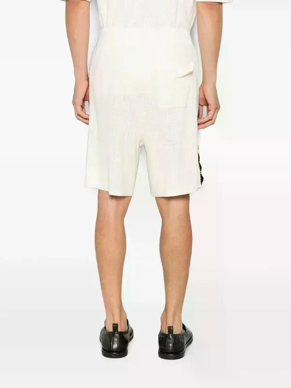 Commas Triangle-embroidered Shorts