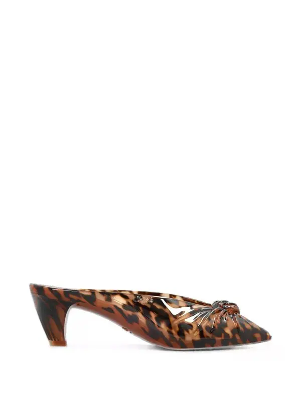 Chloé Jelly Tortoiseshell-effect Sandals - Brown