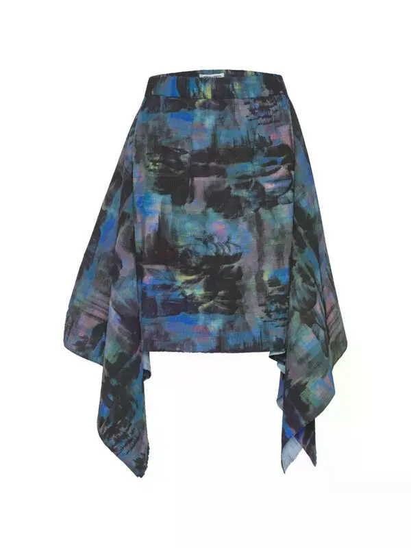 Henrik Vibskov Tapestry Print Asymmetric Skirt