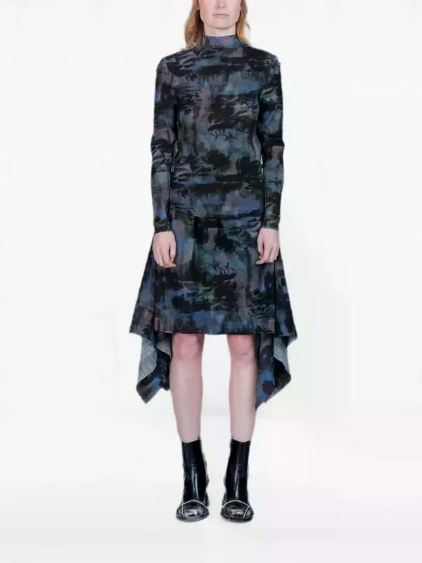 Henrik Vibskov Tapestry Print Asymmetric Skirt