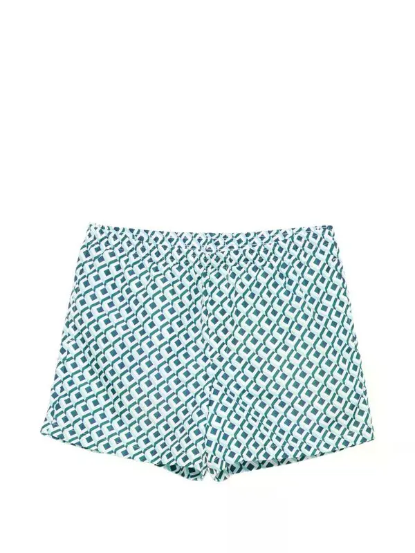 Casablanca Geometric Print Swim Shorts - White