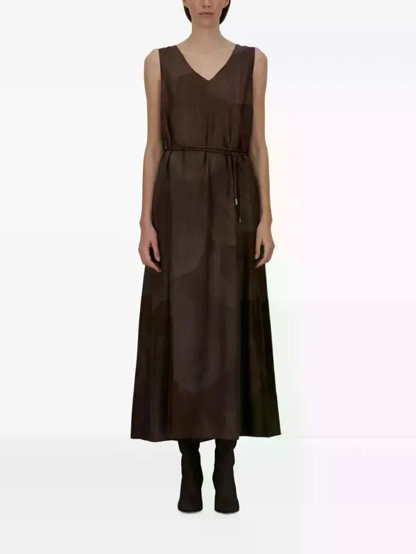 Herno Floral-print Silk Midi Dress