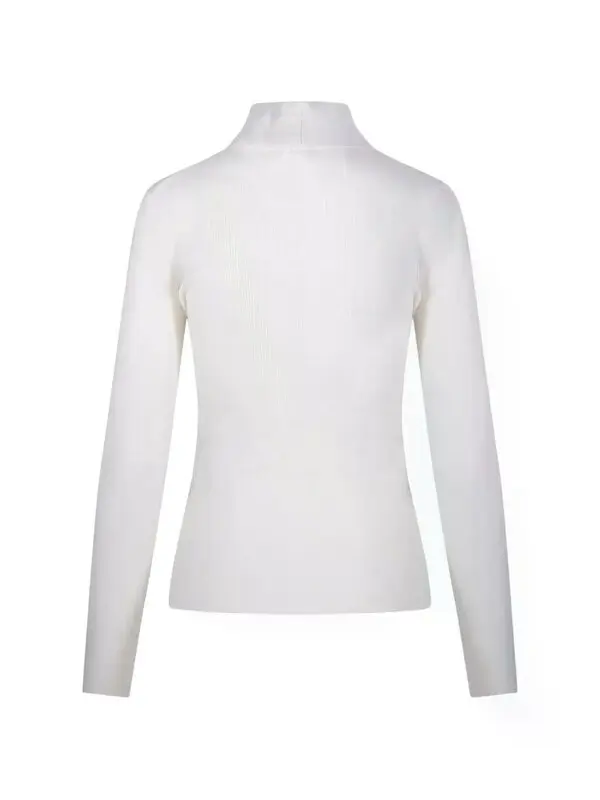 P.a.r.o.s.h Ribbed-knit Tie-neck Sweater