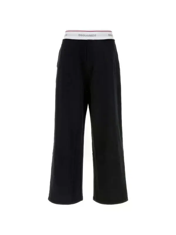 Dsquared2 Logo-waistband Jersey Track Pants - Black