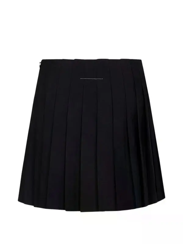 MAISON MARGIELA Pleated Raw-cut Mini Skirt