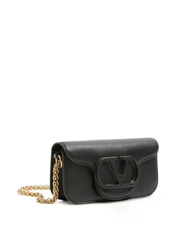 Valentino Garavani Vlogo Leather Shoulder Bag
