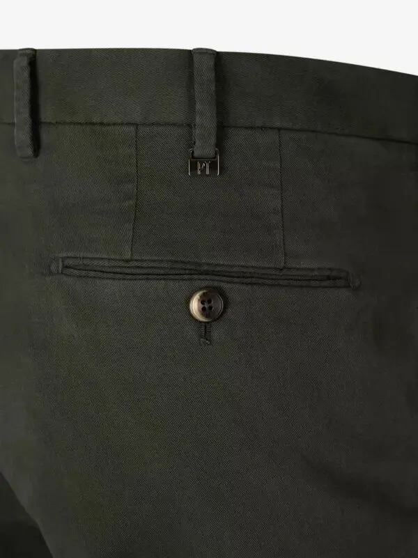 PT TORINO Logo-plaque Slim-fit Trousers