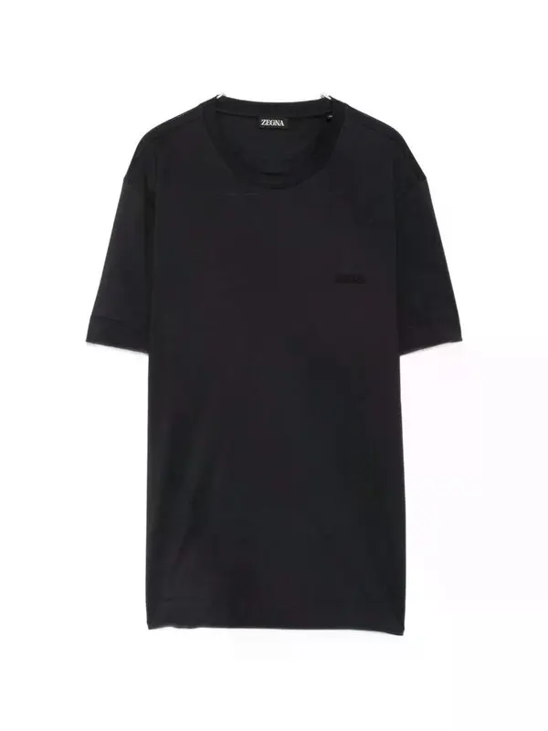 Zegna Logo-embroidered Cotton T-shirt