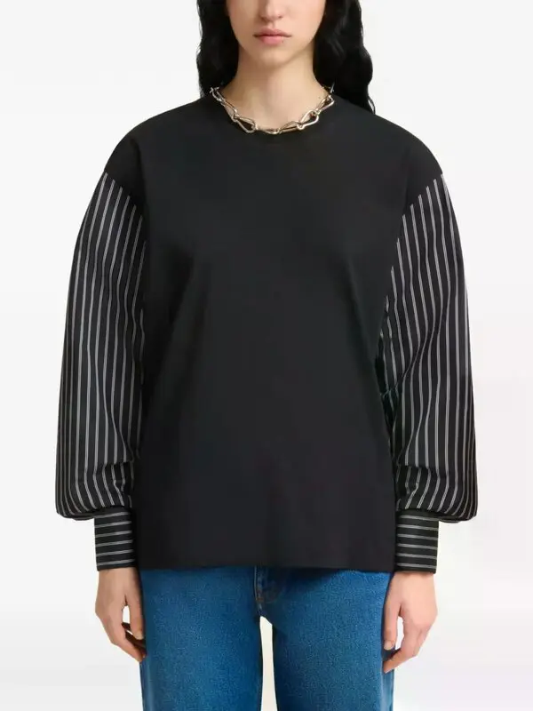 Marni Striped-sleeve T-shirt