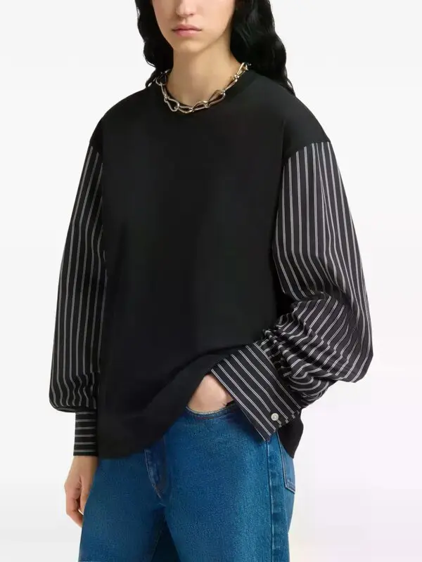 Marni Striped-sleeve T-shirt