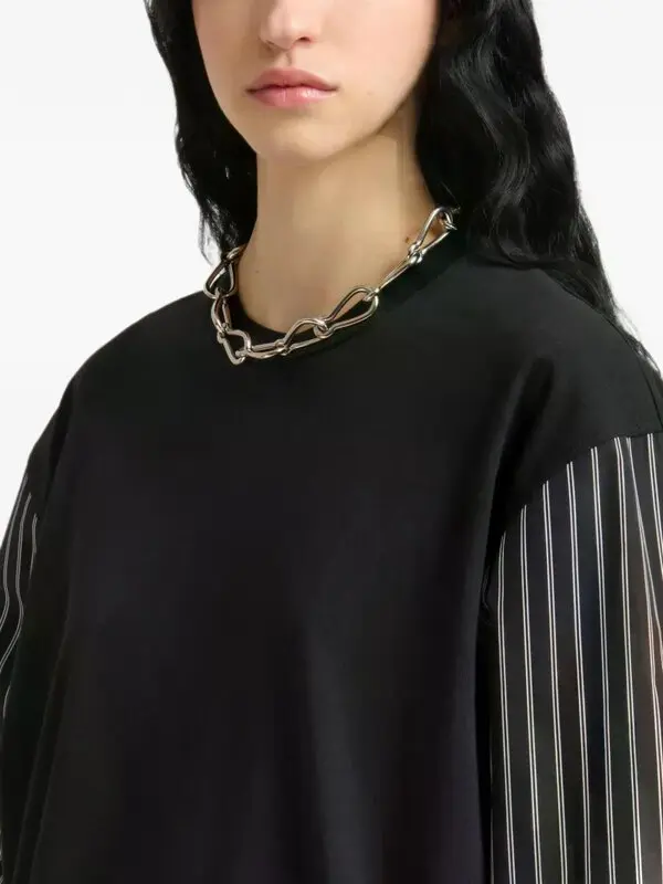 Marni Striped-sleeve T-shirt
