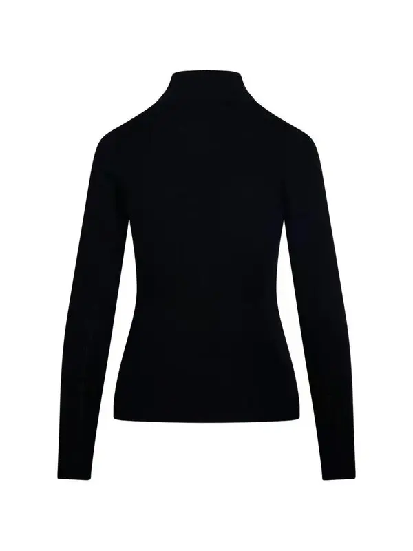P.a.r.o.s.h Ribbed-knit Tie-neck Sweater