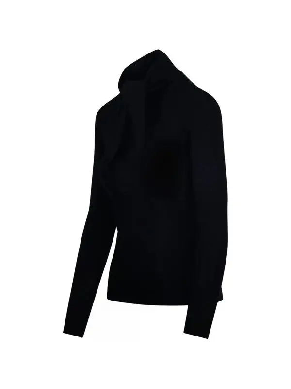 P.a.r.o.s.h Ribbed-knit Tie-neck Sweater