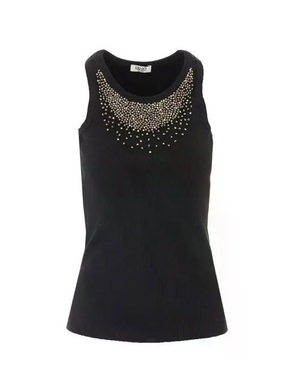 Liu Jo Strass-embellished Ribbed Top