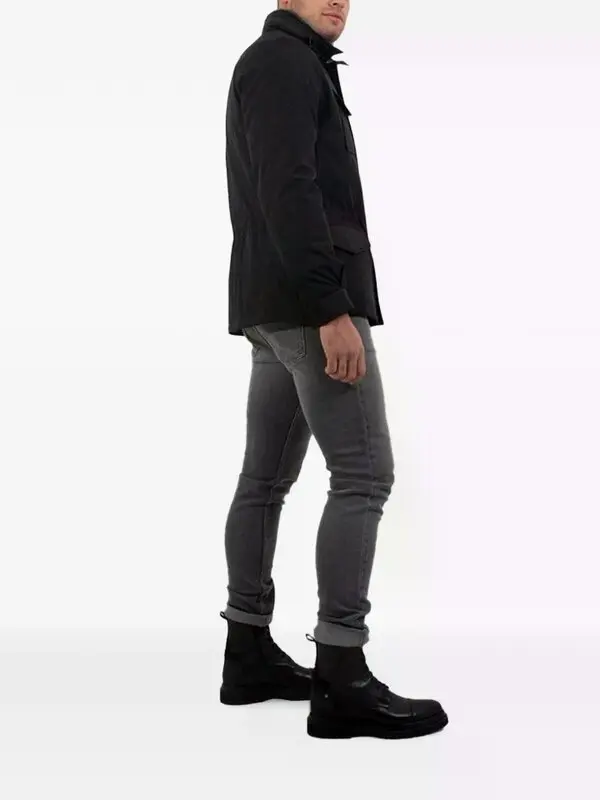 POCHE PARIS Faux-fur Trim Field Jacket