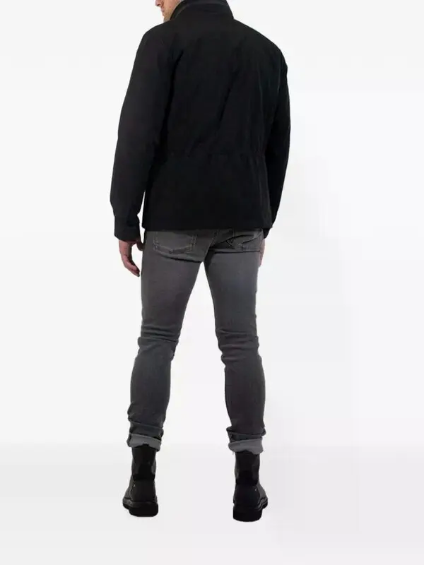 POCHE PARIS Faux-fur Trim Field Jacket