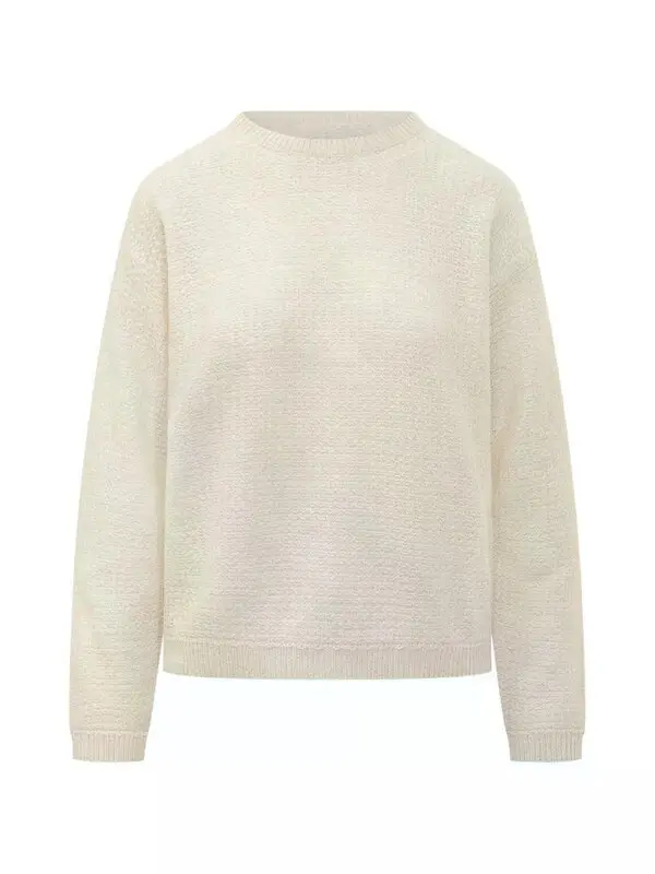 Fabiana Filippi Textured-knit Crew-neck Sweater - Neutrals