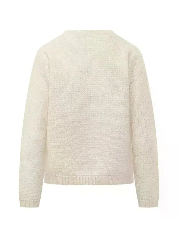 Fabiana Filippi Textured Knit Crew Neck Sweater - Neutrals