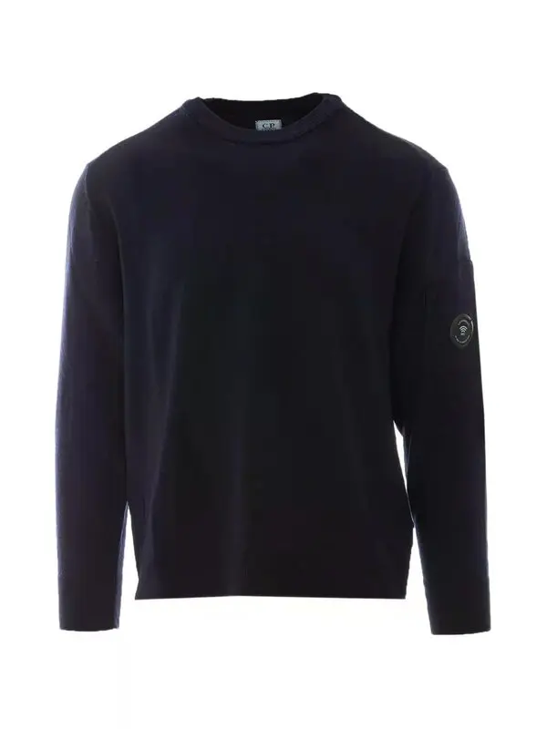 C.P. COMPANY Lens Detail Crew Neck Sweater