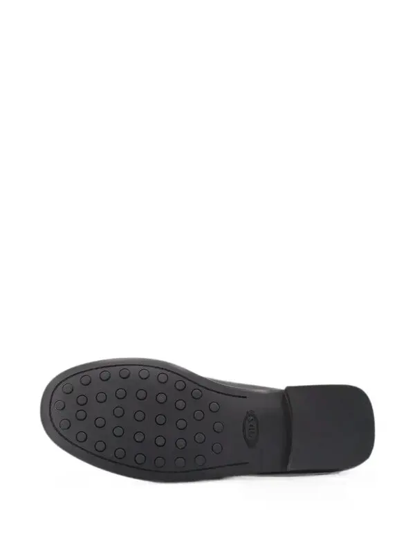 TOD'S Gommino Leather Loafers - Black