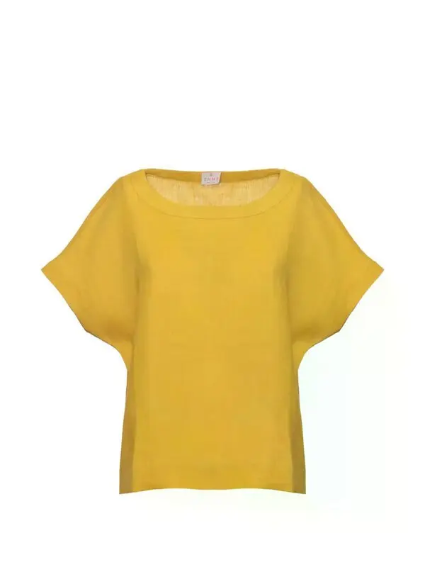 EMME Linen Short-sleeved Blouse