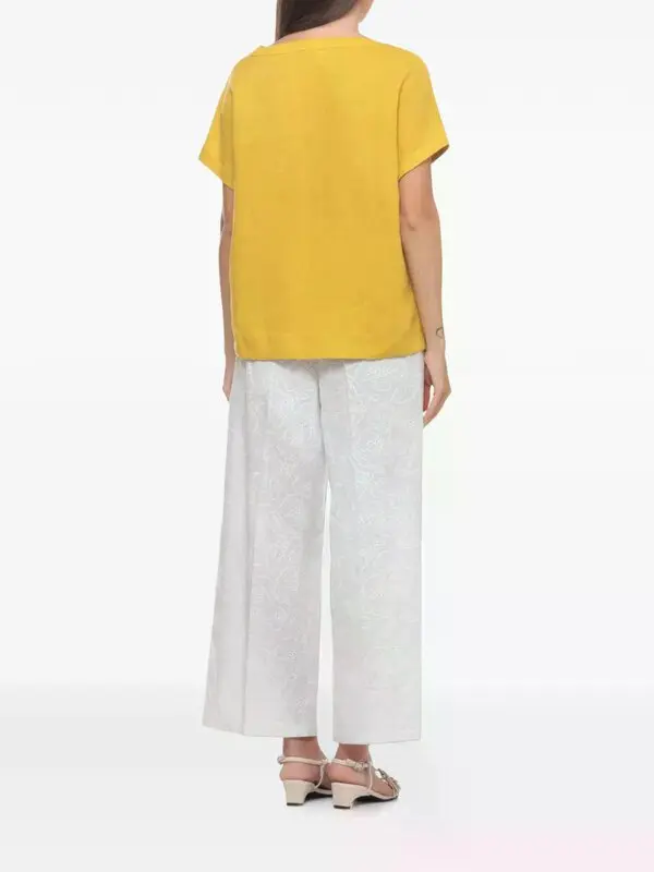 EMME Linen Short-sleeved Blouse