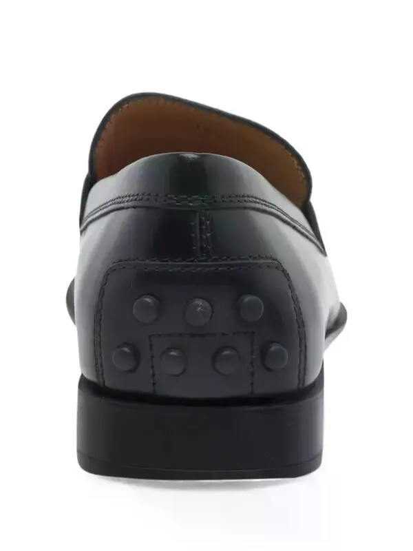 TOD'S Logo-plaque Leather Loafers