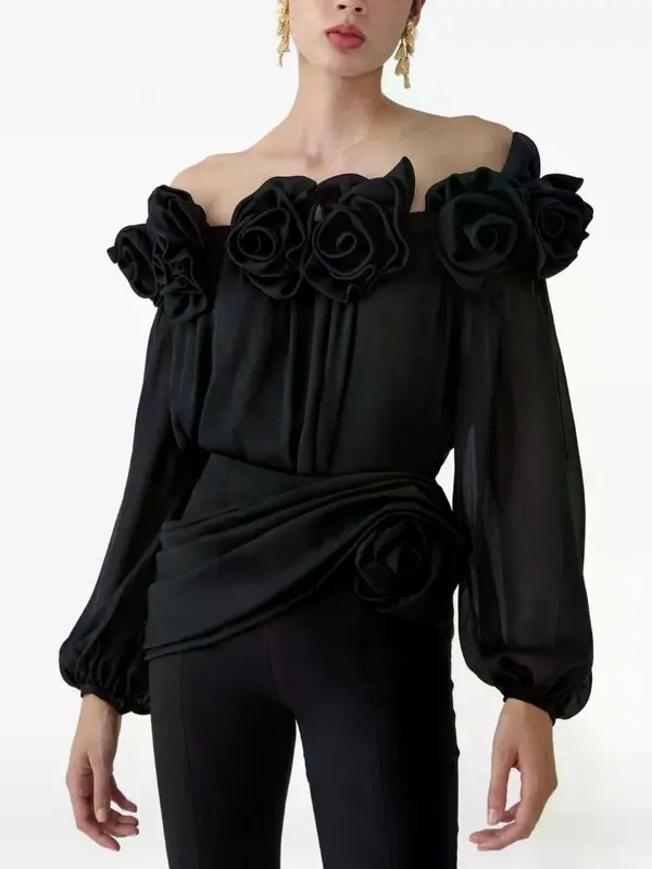 Carolina Herrera Rosette-sash Skinny Trousers